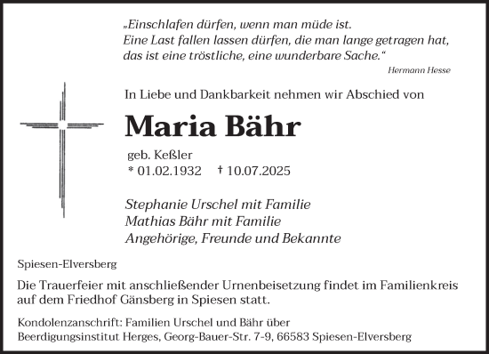 Traueranzeigen | Saarbruecker-Zeitung.Trauer.de